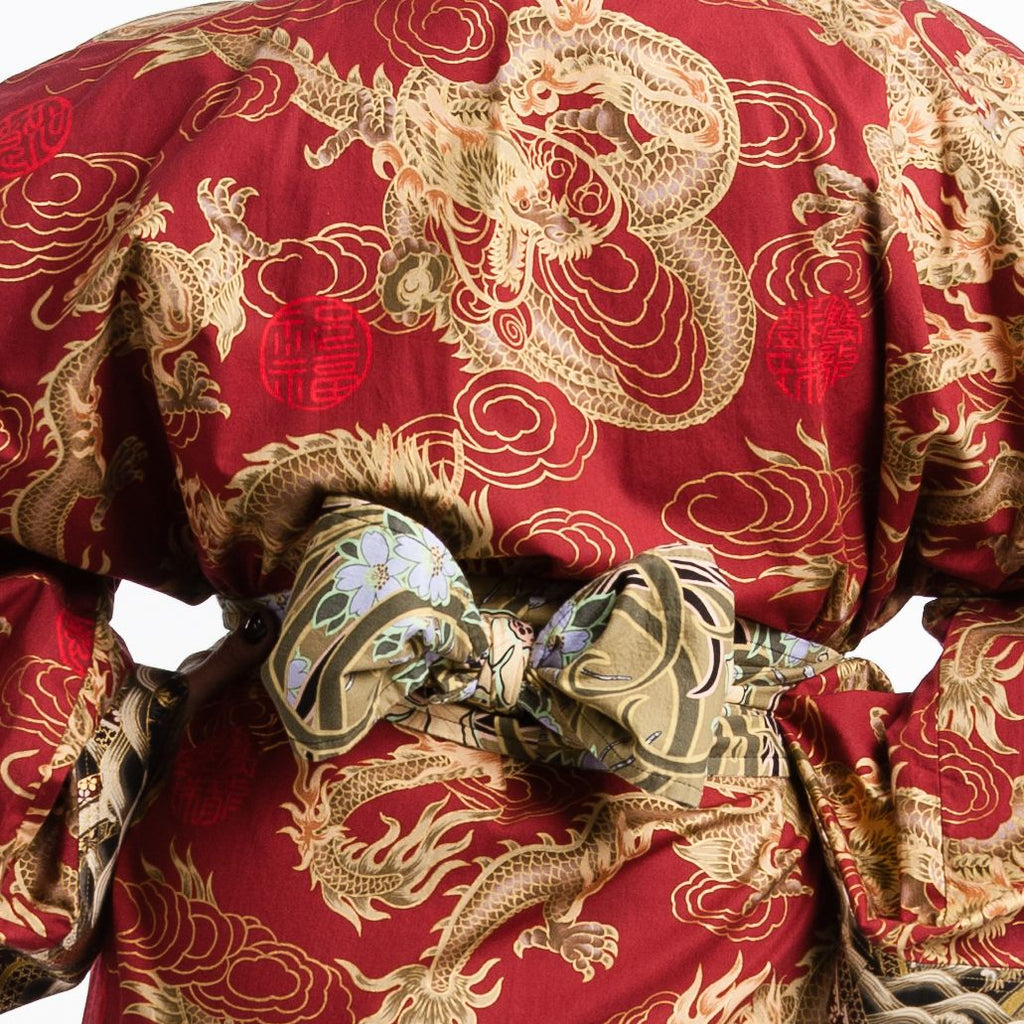 "Red Dragon" Long Kimono – House of the Broken Dragon